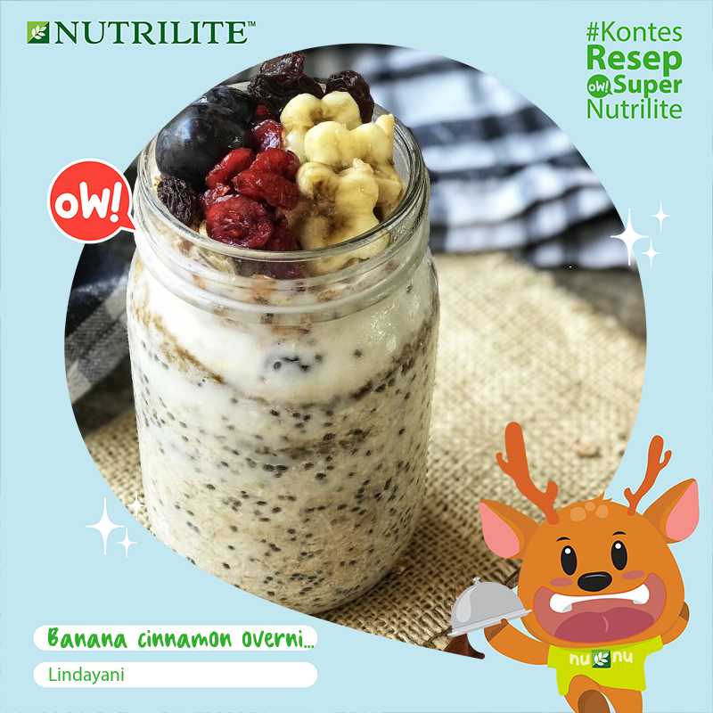Banana cinnamon overnight oats - Nutrilite Indonesia